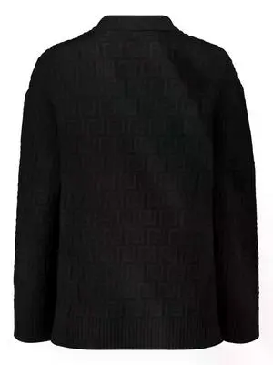 Fendi Ff-motif Sweater - Black