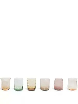 BITOSSI HOME 6 Piece Assorted Tumblers Set - Neutrals
