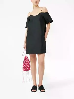 GANNI Mini Cold-shoulder Dress
