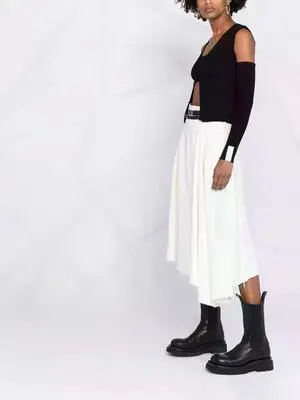 Rokh Cut-out Knitted Cardigan - Black