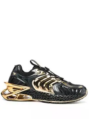Plein Sport Gold Tone Sneakers For Women