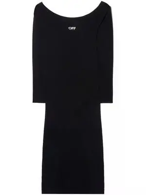 Off-White Off-shoulder Dress