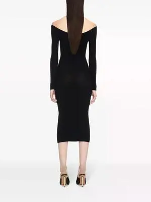 Off-White Off-shoulder Dress
