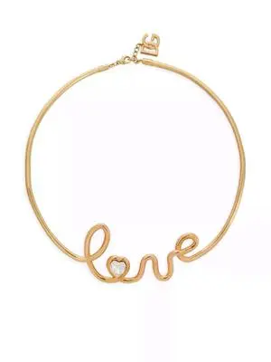 Dolce & Gabbana Letter-charm Sculpted Choker Necklace - Gold