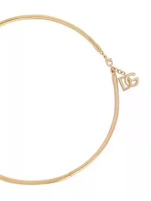 Dolce & Gabbana Letter-charm Sculpted Choker Necklace