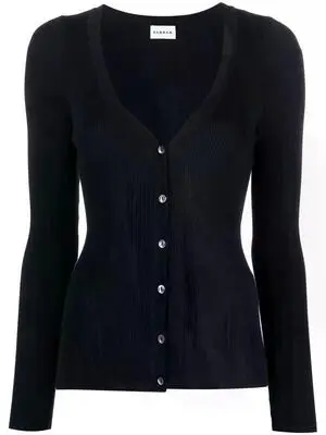 P.a.r.o.s.h Ribbed-knit V-neck Cardigan