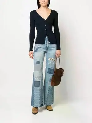P.a.r.o.s.h Ribbed-knit V-neck Cardigan