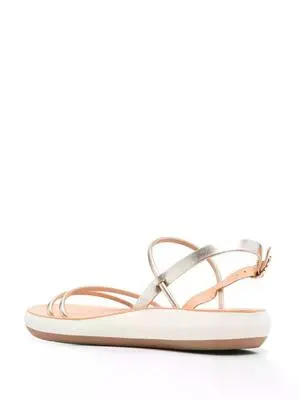 ANCIENT GREEK SANDALS Polis Metallic-strap Sandals - Gold