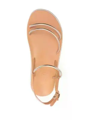 ANCIENT GREEK SANDALS Polis Metallic-strap Sandals - Gold