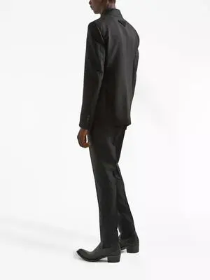 Prada Single-breasted Mohair-wool Blazer - Black
