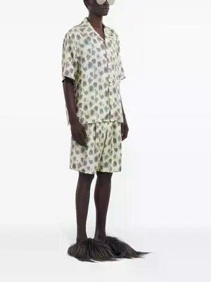 Marni Printed Silk Bermuda Shorts