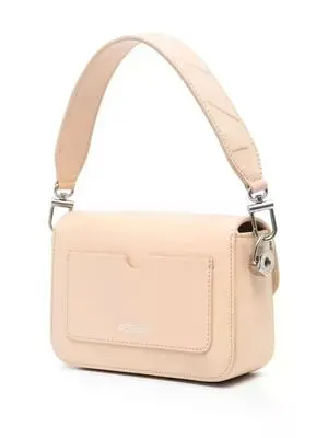 Off-White Binder Clip Leather Shoulder Bag - Neutrals