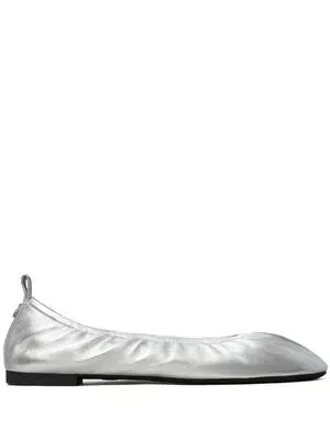 Tory Burch Tone Nappa Leather Ballerina Flats