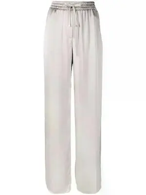 Herno Shiny High-waist Palazzo Pants - Neutrals