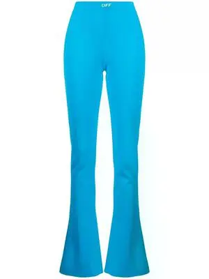 Off-White Sleek Side-split Leggings - Blue