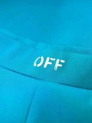 Off-White Sleek Side-split Leggings - Blue