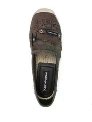 Dolce & Gabbana Logo-patch Denim Espadrilles