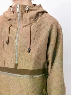 WHITE MOUNTAINEERING Geometric Pattern Half-zipped Jacket
