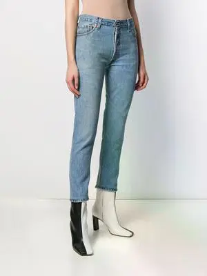 RE/DONE High-rise Cropped Jeans