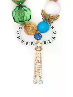 AMIR SLAMA Beaded Charm Necklace - Multicolour