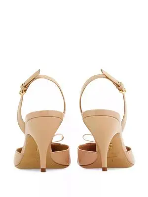 FERRAGAMO Mini-bow Slingback Pumps - Neutrals