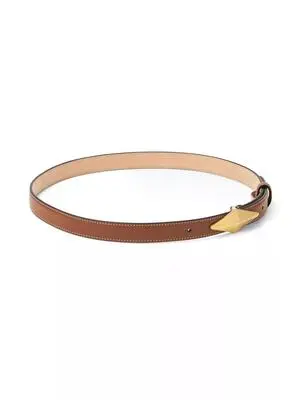 JIMMY CHOO Diamond-clasp Belt - Brown