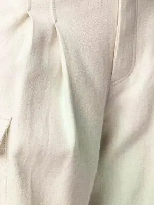 Goen.j Belted Paperbag-waist Bermuda Shorts