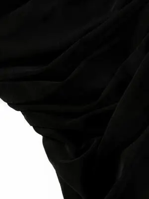 Norma Kamali Bill Ruched Halterneck Swimsuit - Black