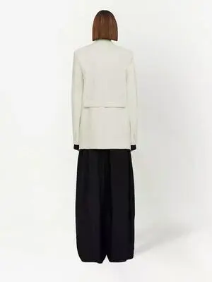 JIL SANDER Ruffle-trim Long-sleeved Shirt