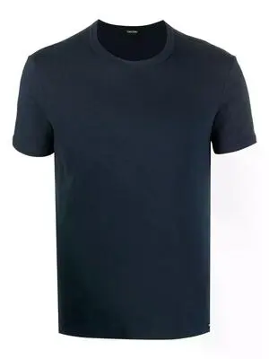TOM FORD Crew-neck Stretch-cotton T-shirt - Blue
