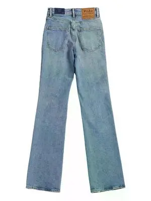 Polo Ralph Lauren High Rise Logo Patch Jeans