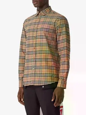 Burberry Small Scale Check Shirt - Neutrals