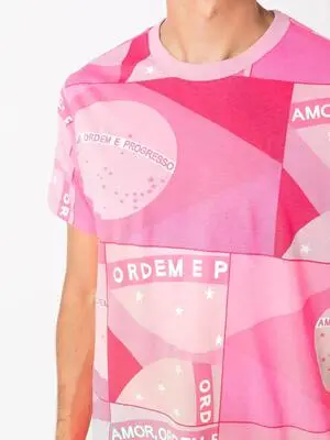 AMIR SLAMA Flag-print T-shirt