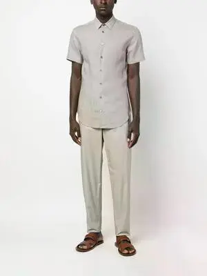 Giorgio Armani Elasticated-waist Cotton Trousers
