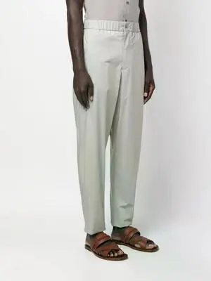 Giorgio Armani Elasticated-waist Cotton Trousers