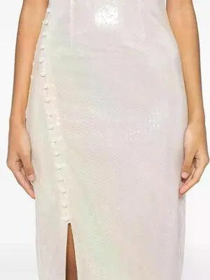 ROTATE BY BIRGER CHRISTENSEN Sequinned Maxi Dress