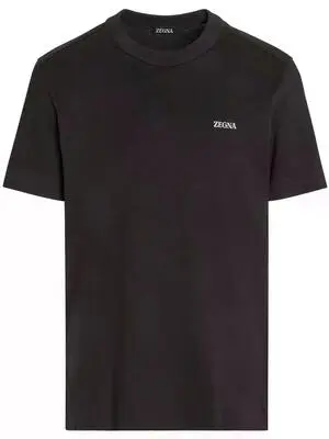 Zegna Logo-embroidered T-shirt