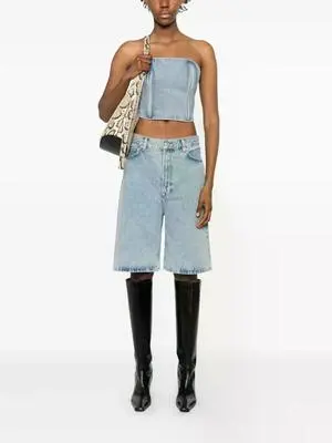 Wardrobe.NYC Strapless Denim Top
