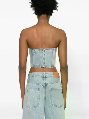 Wardrobe.NYC Strapless Denim Top