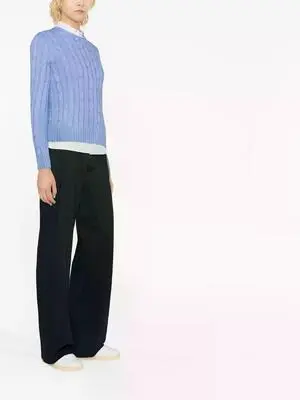 Polo Ralph Lauren Cable-knit Crewneck Sweater - Blue