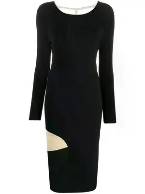 Off-White Ribbed-knit Dress