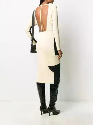 Off-White Ribbed-knit Dress