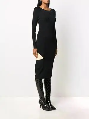 Off-White Ribbed-knit Dress