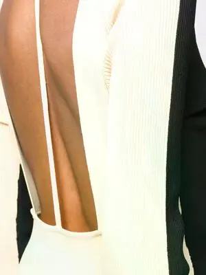 Off-White Ribbed-knit Dress