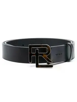 Ralph Lauren Logo-plaque Buckle Belt - Black