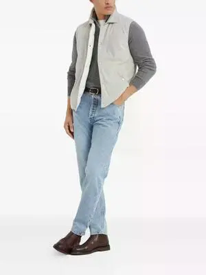 Brunello Cucinelli Zip-fastening Cashmere Sweater - Grey
