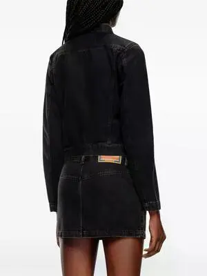 DIESEL® Denim Biker Jacket - Black