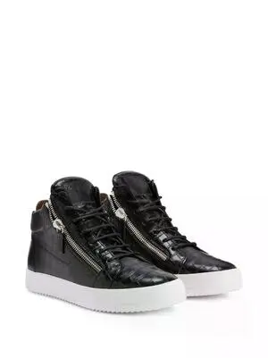 GIUSEPPE ZANOTTI Kriss Mid-top Sneakers - Black