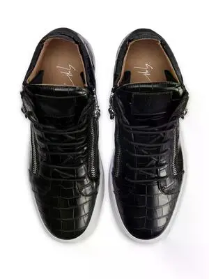 GIUSEPPE ZANOTTI Kriss Mid-top Sneakers - Black