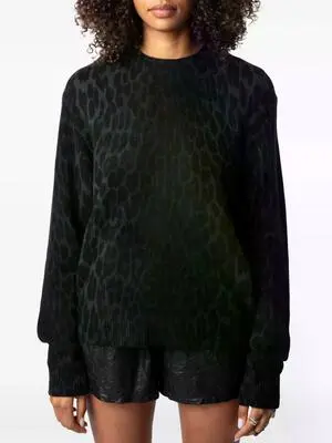 Zadig&Voltaire Pravis Leopard-print Cashmere Jumper